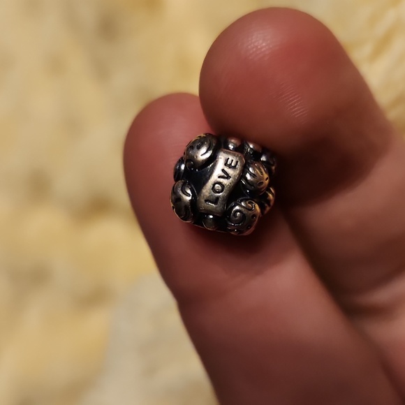Pandora | Jewelry | Pandora Sterling Silver Family Love Charm | Poshmark